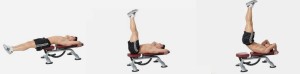 Lying Leg Raise With Hip Thrust • Bodybuilding Wizard