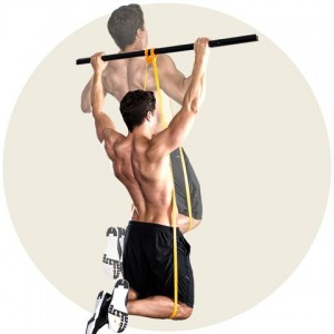 Resistance band assisted pull-ups • Bodybuilding Wizard