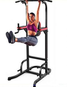 Power tower straight-leg hanging raises • Bodybuilding Wizard