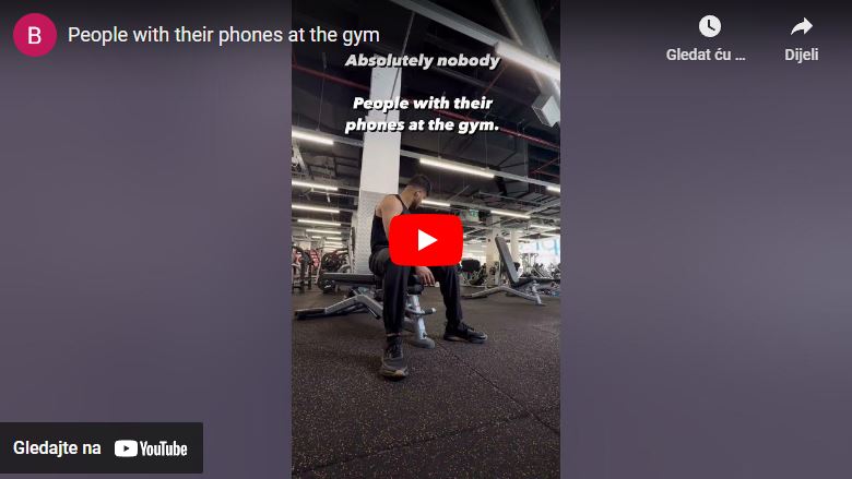 People with their phones at the gym • Bodybuilding Wizard