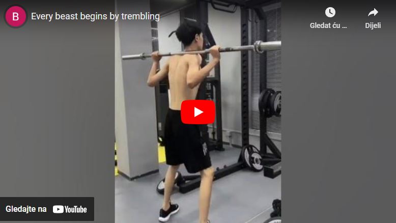 Every beast begins by trembling • Bodybuilding Wizard