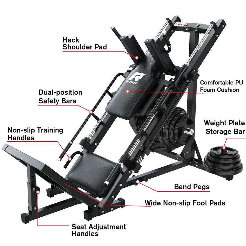 Redefining Home Fitness: The RitFit BLP01 2-in-1 Leg Press and Hack ...