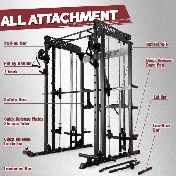 In-Depth Review: RitFit M1 Multi-Functional Smith Machine ...