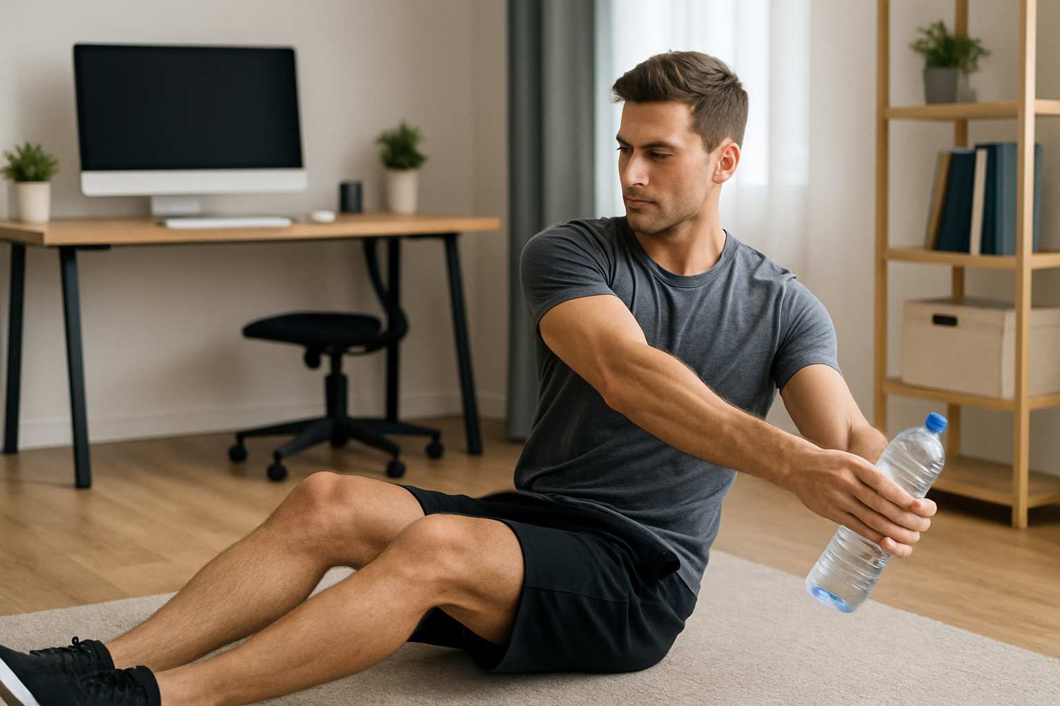 How To Build Muscle At Your Desk • Bodybuilding Wizard