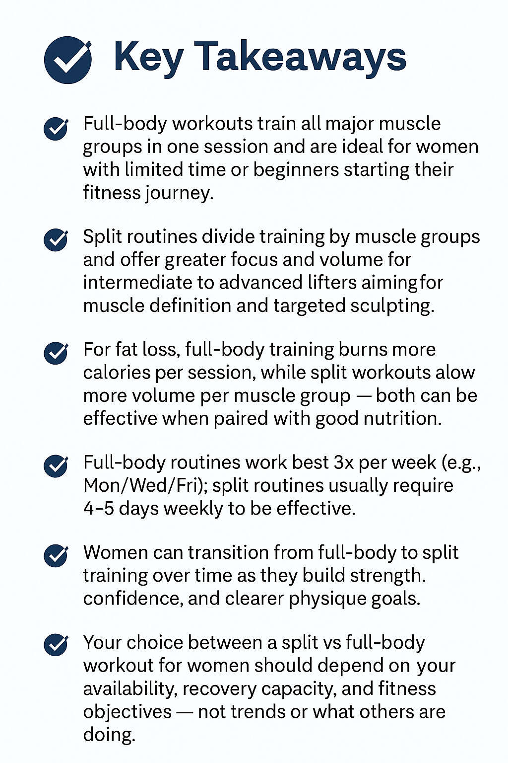 Split vs Full-Body Training for Women: What Works Best? • Bodybuilding ...
