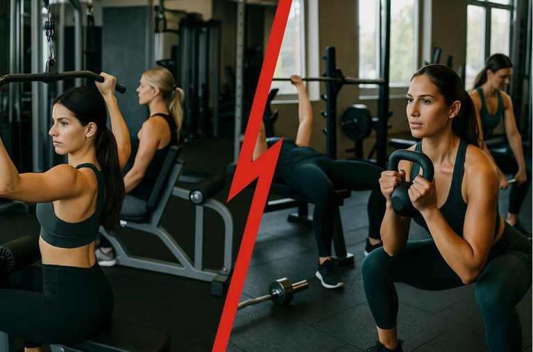 Machines vs. Free Weights for Beginner Women: Pros, Cons & Ideal Use ...