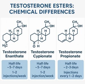 Testosterone Esters Guide: Enanthate, Cypionate & Propionate ...