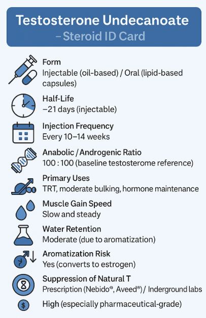 Testosterone Undecanoate Steroid Guide: Benefits, Side Effects, and ...