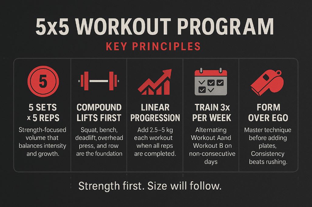 5x5 Workout Program: Complete Guide to Strength and Size • Bodybuilding ...