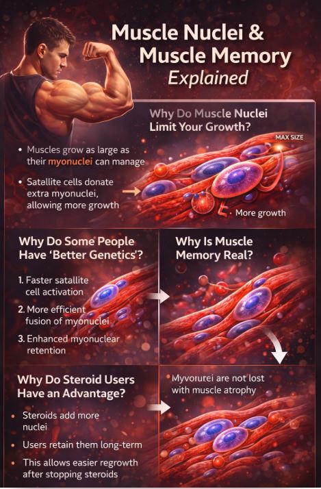 Muscle Nuclei Explained: Why Myonuclei Set the True Limit of Muscle Growth