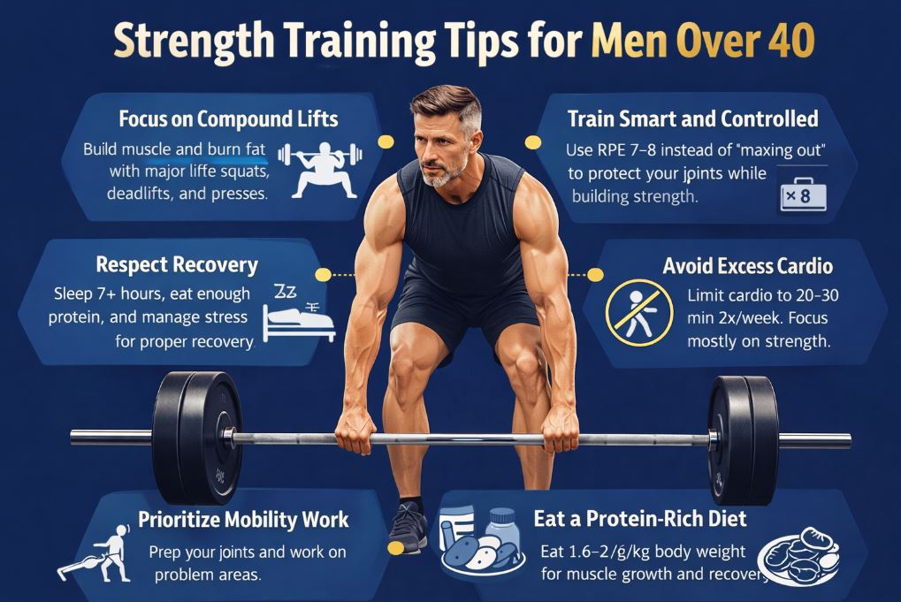 Strength Training for Men Over 40: Build Muscle, Boost Testosterone ...