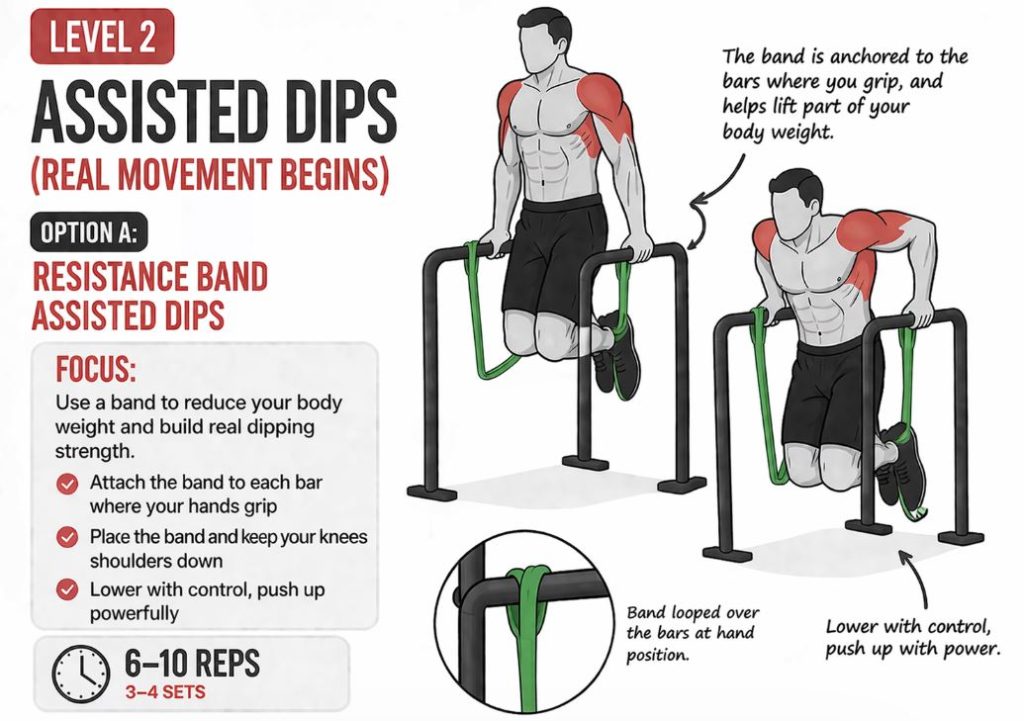 Can’t Do Dips Yet? 🔥 Step-by-Step Beginner Guide to Your First Dip